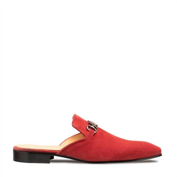 Mezlan | Shoes | New Mezlan Mens Icon Slip On Mule Suede In Red | Poshmark